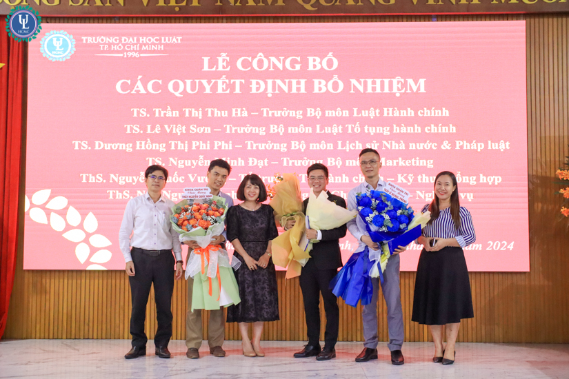 Lễ công bố quyết định bổ nhiệm và bổ nhiệm lại nhân sự các Phòng, Khoa, Trung Tâm